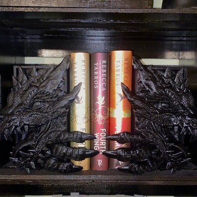 Dragon Book Nook 3d Printed Fantasy Book Shelf Décor and - Etsy