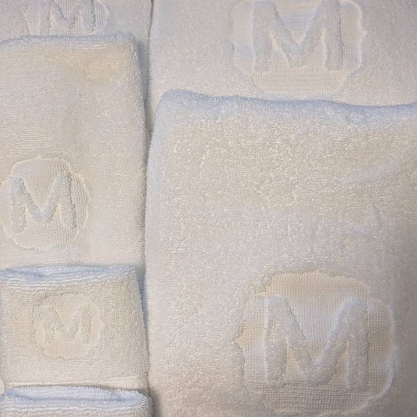 Embossed Machine Embroidery Alphabet, Monogram Towel Font, 5 Sizes, A-Z ...