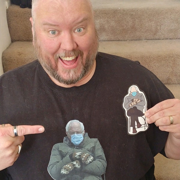 Bernie Moment Bookmark | Bernie Sanders Mittens Meme - Etsy