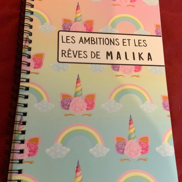 Personalized Notebook for Kid, Notebook for Kids, Gift for Kids, School ...