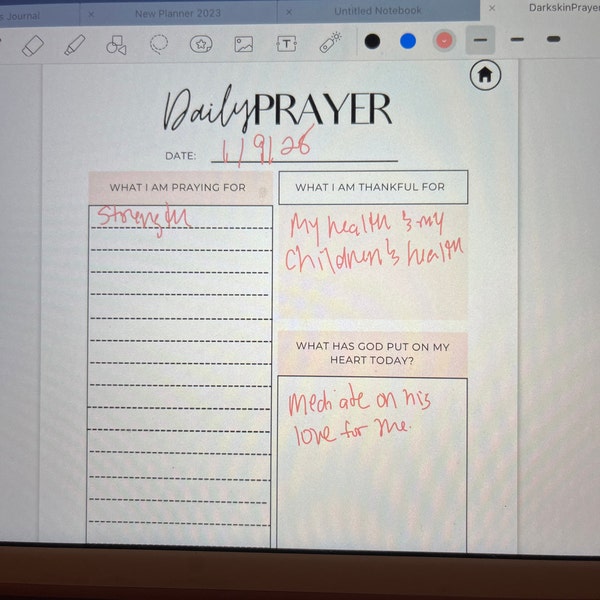 Prayer Planner, Digital Prayer Journal, Goodnotes Prayer Journal,prayer ...