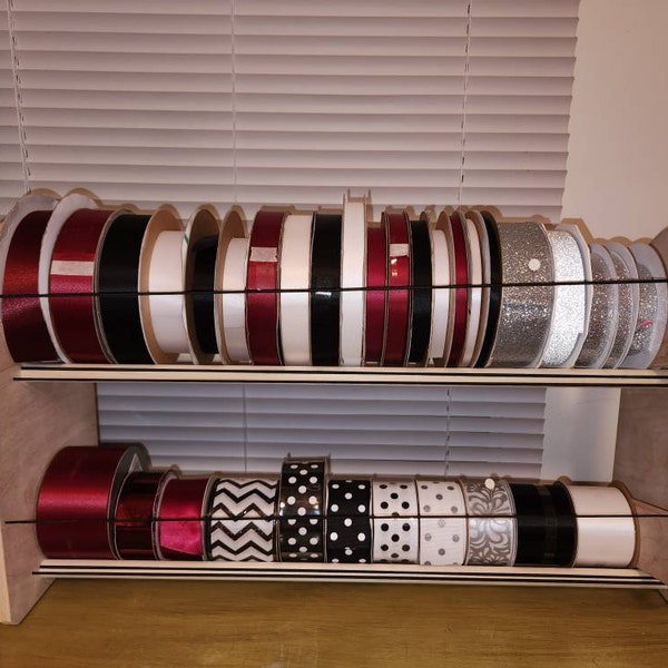 GSS Ribbon Organizer Desk/wall Unit. EZ Load Individual Ribbons Spools ...