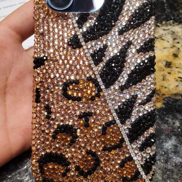 Bling Out Phone Cases Rhinestone With Design Pattern Make on Hard/soft ...