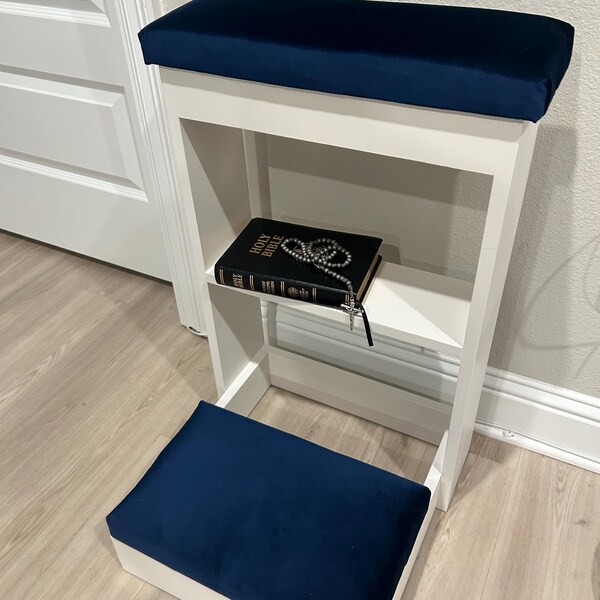 Padded Prayer Altar Prayer Bench or Prayer Kneeler Handmade for You a ...