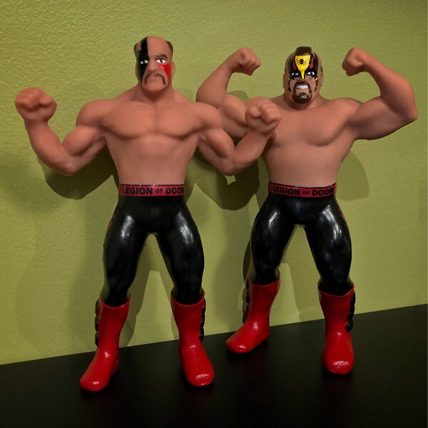 The Road Warriors Animal & Hawk LOD WWF Ljn Inspired XOX Custom Rubber ...