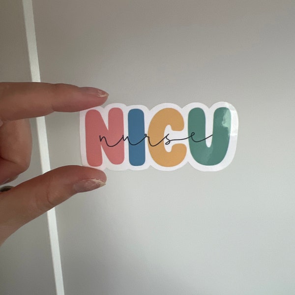 NICU Nurse Sticker, NICU Nurse Gift, Nursing School Bumper Sticker ...