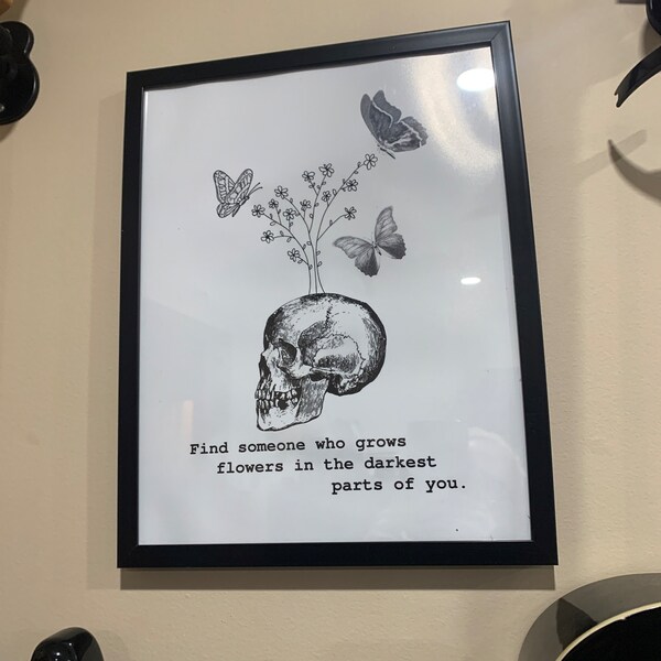 Find Someone Who Grows Flowers in the Darkest Parts of You, NEW Beige ...