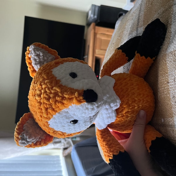 CROCHET PATTERN Lucy the Fox Crochet Amigurumi Stuffed Sitting Forest ...