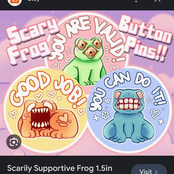 Scarily Supportive Frogs Sticker Sheet waterproof Frogs With Teeth and ...