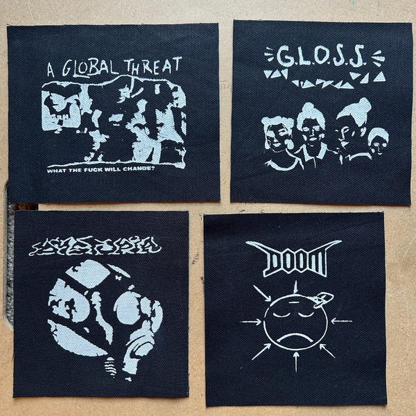 Punk Rock Punkrock Crust Punk Metal Patches (zounds ,johnny Hobo, Gbh ...