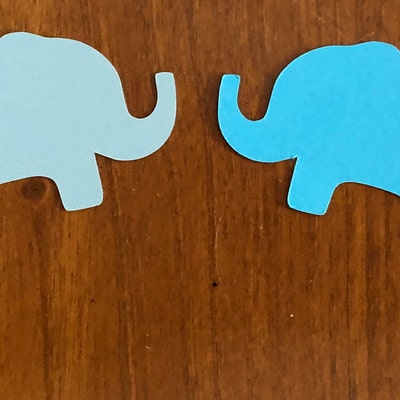 25 Pack Paper Elephant Shape, Elephant Die Cut, Elephant Cut Outs ...