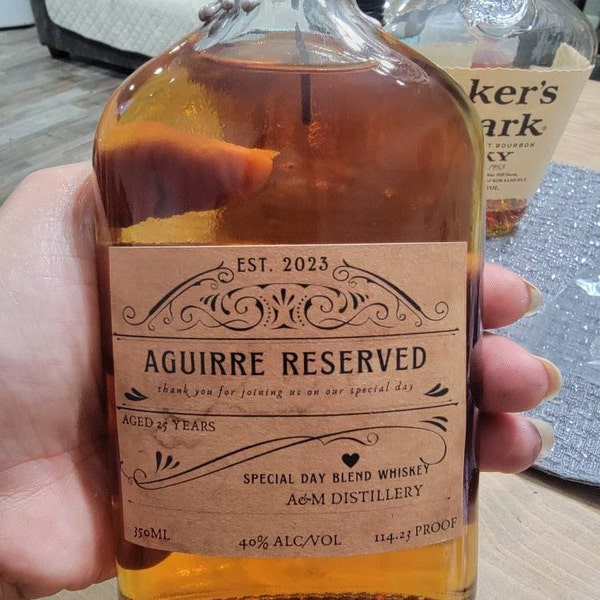 Customizable Whiskey Label, Whiskey Label Template, Father's Day ...