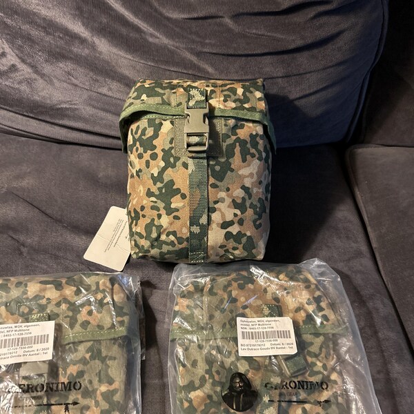Original Dutch Army Military Backpack NFP Multitone Fractal Camouflage ...