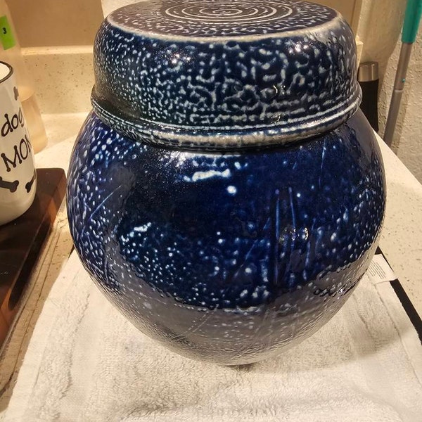 3 Gallon Handmade Wheel Thrown Stoneware Onggi Jar With Fermentation ...