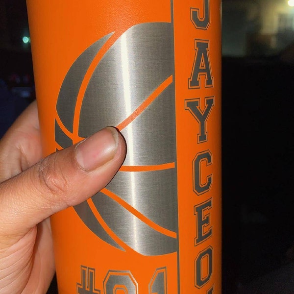 Engraved Cheer Bottle, Personalized Cheerleader Water Bottle With Straw ...