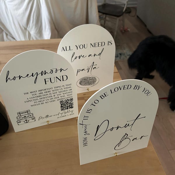 Donut Bar Acrylic Sign | Donut Bar Sign | How Sweet It is to Be Loved ...