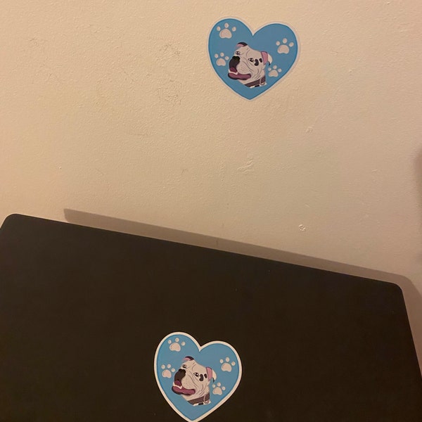 I Love Staffies Staffy Dogs Staffordshire Terrier Glossy Vinyl Stickers ...
