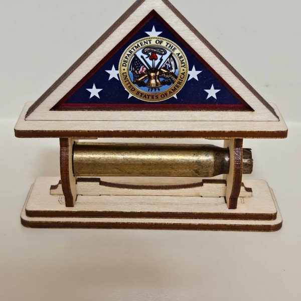 21 Gun Salute Military Funeral Bullet Shell Casing Display Holder ...