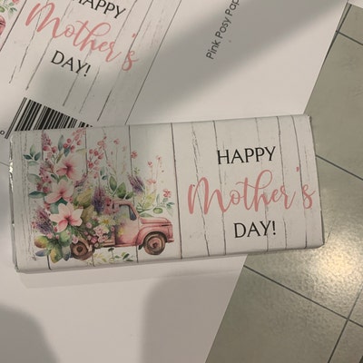 Mother's Day Candy Bar Wrappers, Mother's Day Favors, Vintage Truck ...