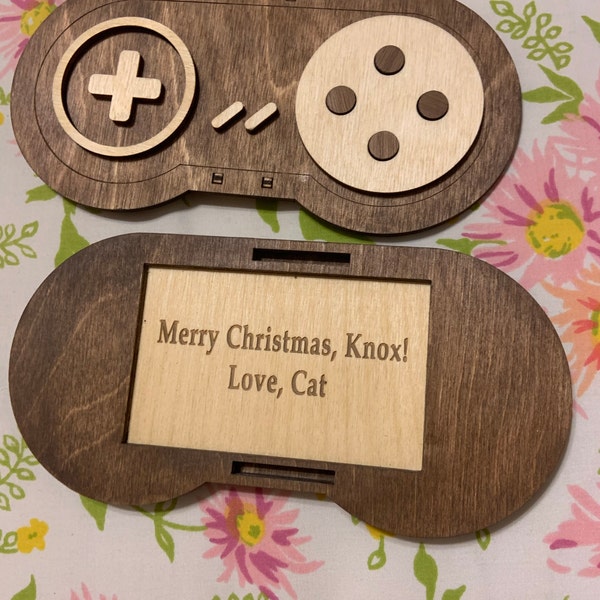 Gaming Controller Gift Card Holder - Hide Your Cash - Display on Your ...