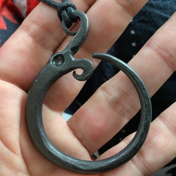 Midgard Serpent Pendant Norse Mythology Necklace Handmade Viking ...