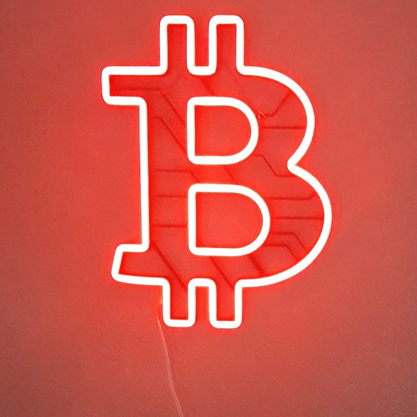 Bitcoin Art , Bitcoin Neon Sign, Trading Wall Decor, Trader Gift ...