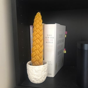Beeswax Havdalah Candle - Braided Candle - Jewish Ritual Candle ...