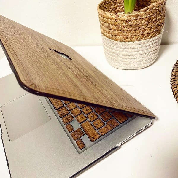 Real Wood MacBook Protective Case for Apple Mac Air Pro 13 15 16 Inch ...