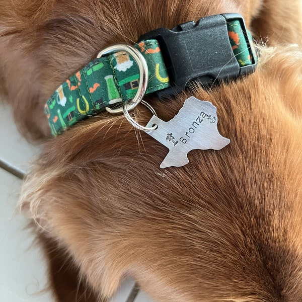 State of Texas (or Select Your State) Pet Name Tag Medium 1" Max ...