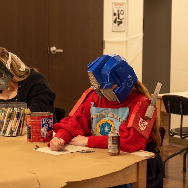 OPTIMUS PRIME Template. DIY Plans for Making a Cardboard Helmet - Etsy