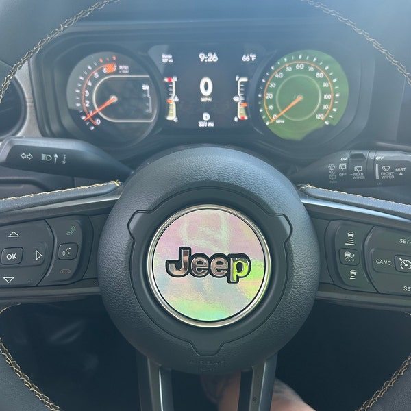 Opal Jeep Steering Wheel Circle Sticker Decal, Wrangler JK, JL ...