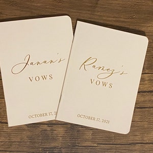 Personalized Wedding Vow Books Custom Wedding Vow Booklets - Etsy