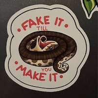 Pink Lemonade Ball Python Sticker - Etsy