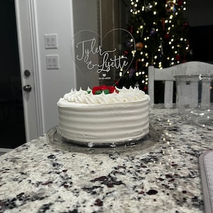 Vintage Style Wedding Cake Topper With Personalization 5979 - Etsy