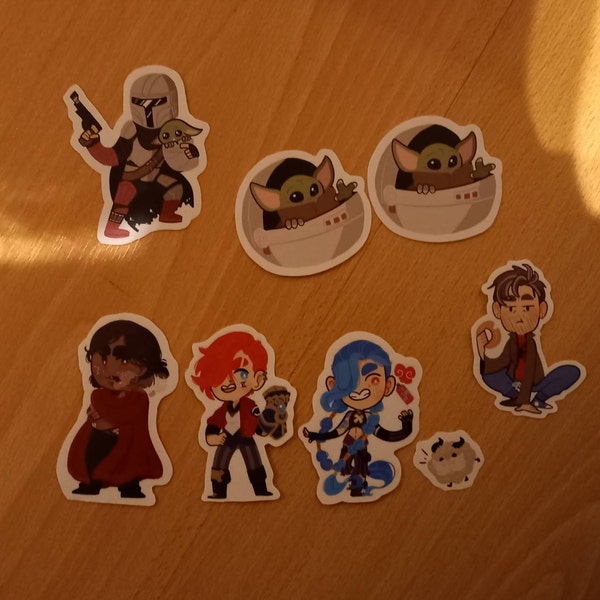 Arcane League of Legends Stickers // Jinx Vi Caitlyn Silco Ekko Jayce ...