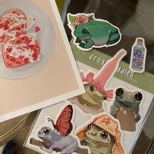 Frog Stickers | Frog Buddies | Sticker Pack | Laptop Sticker | Vinyl ...