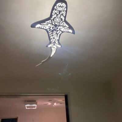 Handcrafted Unique Orca Ceiling Chandelier: Led Wall Lamp for - Etsy
