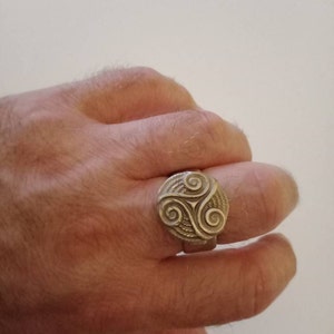Unisex Medieval-renaissance Ring Handmade at Your Size in Goldbronze or ...