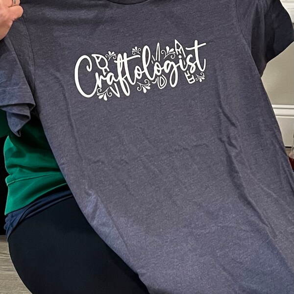 Funny Hobby Shirt, Funny Crafting T-shirt, Crafter Women Shirt, Gift ...