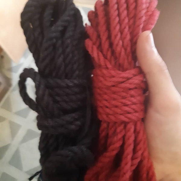 Jute Bondage Rope - Ruby Red - Etsy