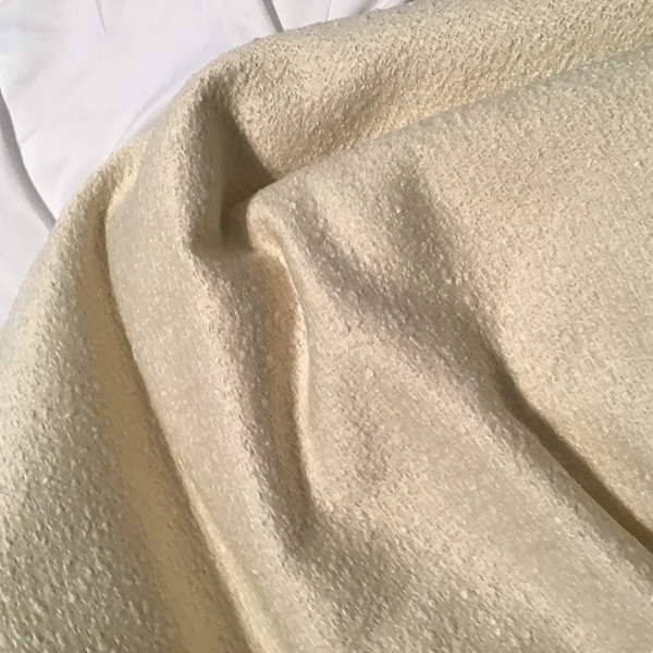 Cream Boucle Upholstery Fabric Chunky Boucle Cream Fabric for Chairs ...