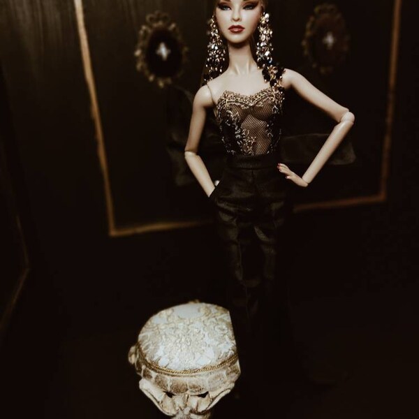 Black Jumsuits for Rimdoll and 12" Fashion Doll Same Size - Etsy