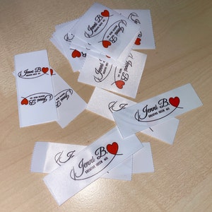 Custom Sewing Labels Full Color Clothing Labels Logo | Etsy