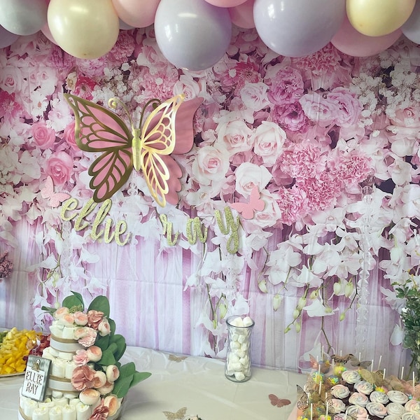 Custom Butterfly Banner, Butterfly Banner, Butterfly Birthday Banner ...
