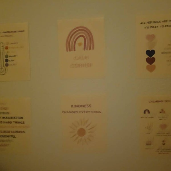 Calm Corner Bundle | Feelings Chart | Calming Corner Poster | Calming ...