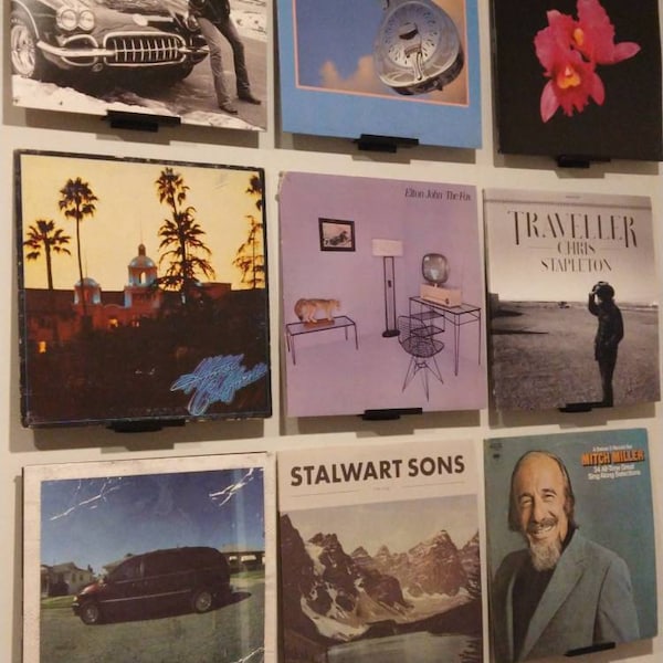 10 Pack - Record Album Wall Display Mounts - Vinyl Stands - Etsy