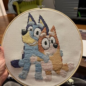 Bluey Easy Cross Stitch Pattern Instant Download - Etsy