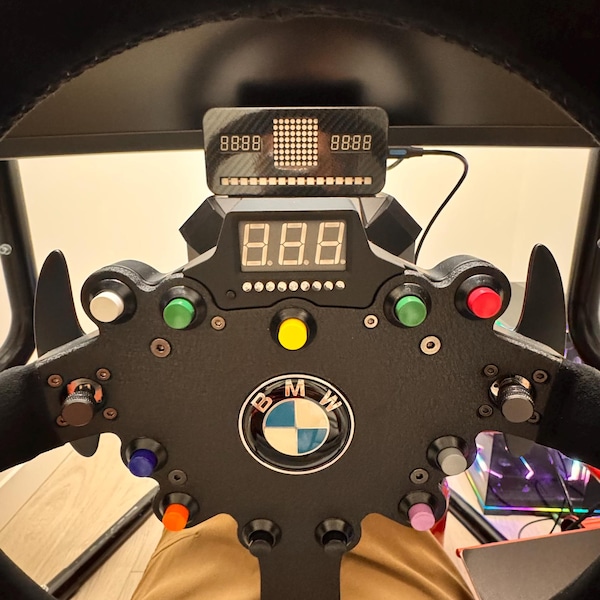 Sim Racing Dashboard for PC Steering Wheel Logitech Fanatec ...