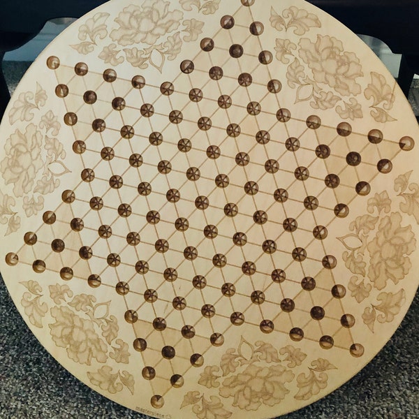 High Quality Large Chinese Checkers With 16mm/5/8" Designer Marbles ...