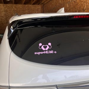 Cochlear Implant Decal Sticker, Hearing Aids, Baha, Kanso, ASL With ...